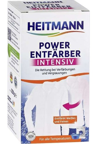 Heitmann Beyaz Çamaşırda Grilik ve Renk Çıkarıcı Deterjan Katkısı