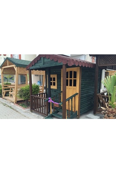 Garden Mobilya Ahşap Çocuk Oyun Evi 2