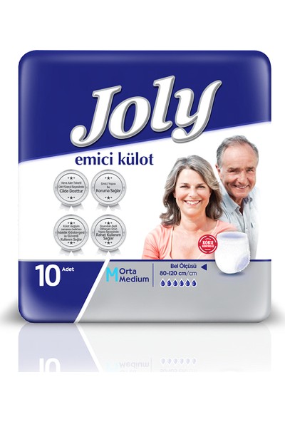 Joly Emici Külot Medium Orta Beden 10 Adet Joly Emici Külot Medium Orta Beden 10 Adet