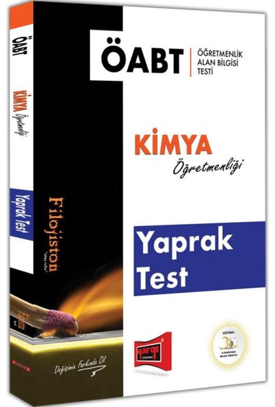 Yargı Yayınevi ÖABT FİLOJİSTON Kimya Öğretmenliği Yaprak Test