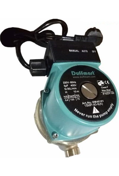Duffmart 15MP-40-9(A) Güneş Enerji Basınç Pompası Duffmart 15MP-40-9(A) Güneş Enerji Basınç Pompası
