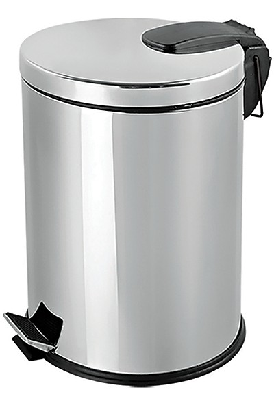 Flosoft Paslanmaz Çelik Pedallı Çöp Kovası 30 Lt