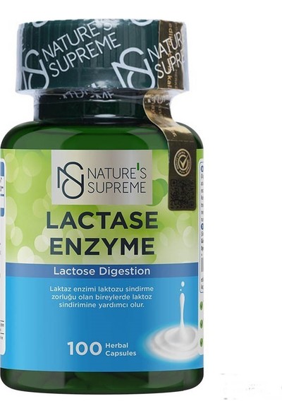 Nature's Supreme Lactase Enyzme 100 Kapsül