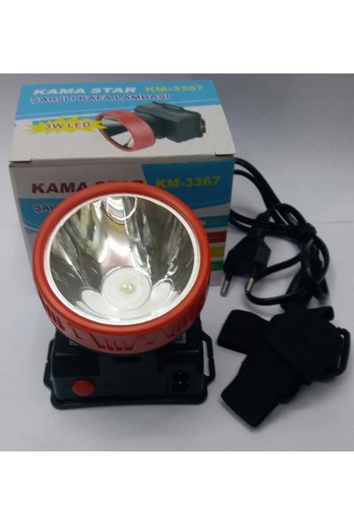 Kama Star Km-3367 3W Led Şarjlı Kafa Lambası Kama Star Km-3367 3W Led Şarjlı Kafa Lambası