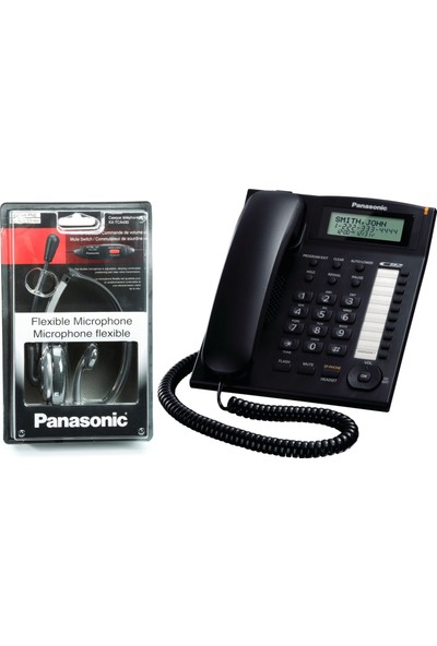 Panasonic KX-TS880 Masaüstü Telefonu ve Panasonic KX-TCA430 Mikrofonlu Kulaklık Seti Panasonic KX-TS880 Masaüstü Telefonu ve Panasonic KX-TCA430 Mikrofonlu Kulaklık Seti