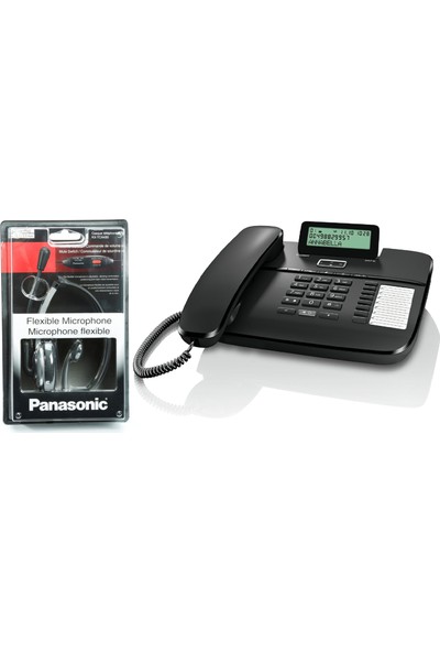 Gigaset DA710 Masaüstü Telefonu ve Panasonic KX-TCA430 Mikrofonlu Kulaklık Seti Gigaset DA710 Masaüstü Telefonu ve Panasonic KX-TCA430 Mikrofonlu Kulaklık Seti