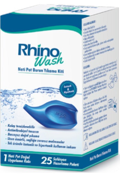 RhinoWash® Neti Pot Burun Yıkama Kiti