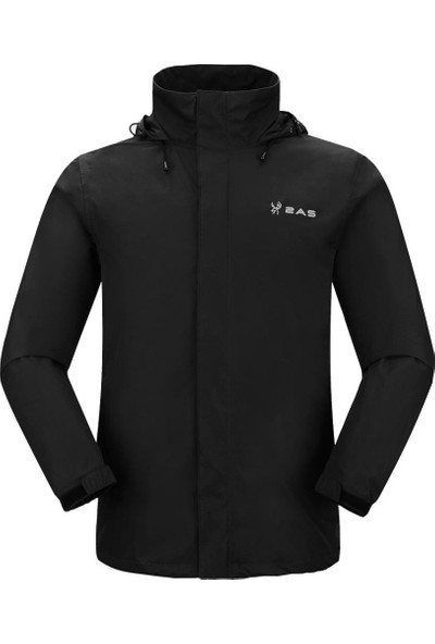 2As Tipas Erkek Yağmurluk Mont Siyah