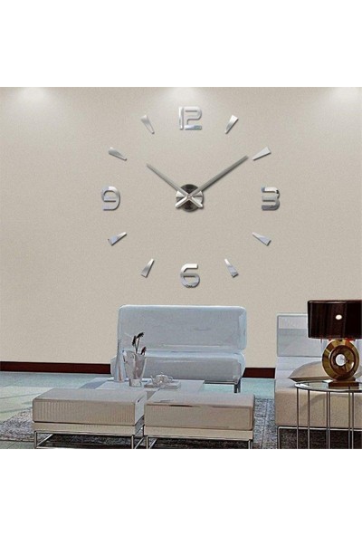 DIY 3D Dekoratif Sticker Duvar Saati