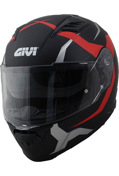 Gıvı 50.5 Trıdıon Vortıx Mat Siyah-Kırmızı Kask Gıvı 50.5 Trıdıon Vortıx Mat Siyah-Kırmızı Kask