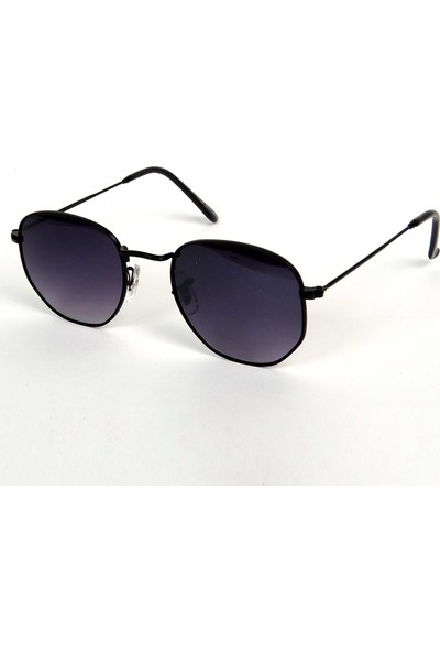 Modaroma Altıgen Siyah Cam Unisex Güneş Gözlüğü Modaroma Altıgen Siyah Cam Unisex Güneş Gözlüğü