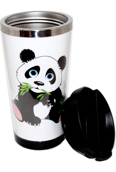 Modaroma Bambu Yiyen Panda Termos Bardak Modaroma Bambu Yiyen Panda Termos Bardak