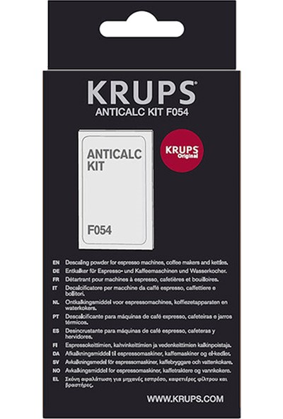 Krups Espresso Kireç Önleyici Kit F054001B Krups Espresso Kireç Önleyici Kit F054001B