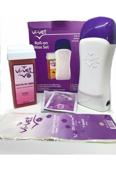 Vi-Vet Ağda Isıtıcılı Roll-On Wax Set Vi-Vet Ağda Isıtıcılı Roll-On Wax Set