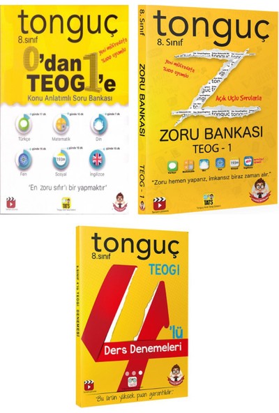 Tonguç 8. Sınıf 3'lü Set