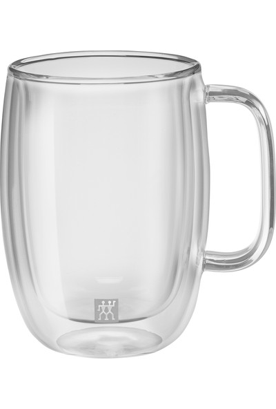 Zwilling Çift Camlı Kulplu 2'li Latte Macchiato Bardak Seti - 450 ml