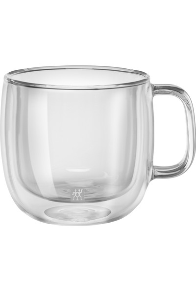 Zwilling Çift Camlı Kulplu 2'li Cappucino Bardak Seti - 450 ml