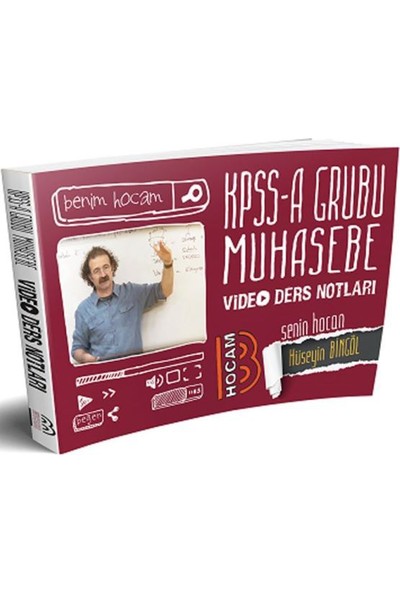 Benim Hocam Yayınları 2018 KPSS A Muhasebe Video Ders Notları Benim Hocam Yayınları 2018 KPSS A Muhasebe Video Ders Notları