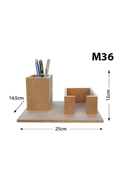 Okutan Hobi M36 Kalemlik Set Ahşap Obje