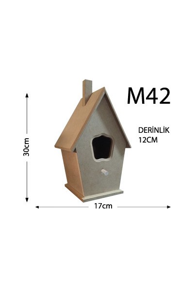 Okutan Hobi M42 Kuş Evi Ahşap Obje