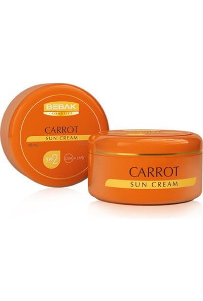 Bebak Güneş Havuç Kremi 100Ml Bebak Güneş Havuç Kremi 100Ml