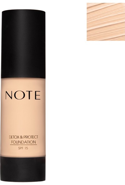 Note Detox Protect Fondöten Spf15 Beige 01 35Ml Note Detox Protect Fondöten Spf15 Beige 01 35Ml