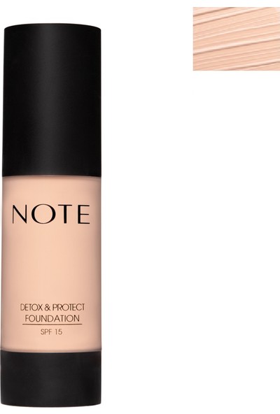 Note Detox Protect Fondöten Spf15 Natural Beige 02 35Ml Note Detox Protect Fondöten Spf15 Natural Beige 02 35Ml