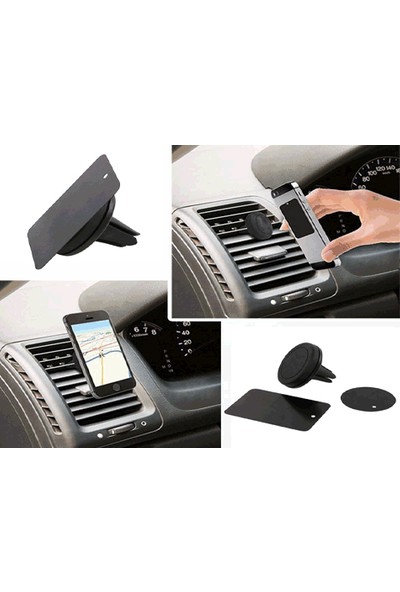 PeakBays Araç İçi Mıknatıslı Telefon Tutucu