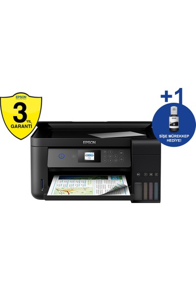Epson L4160 Tarayıcı + Fotokopi + Wi-Fi Airprint Mürekkep Tanklı Yazıcı C11CG23401 Epson L4160 Tarayıcı + Fotokopi + Wi-Fi Airprint Mürekkep Tanklı Yazıcı C11CG23401