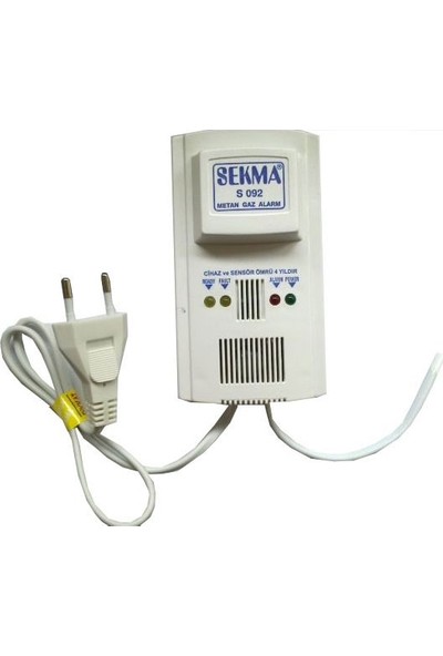 Sekma S092 Doğalgaz Alarm Dedektörü Sekma S092 Doğalgaz Alarm Dedektörü