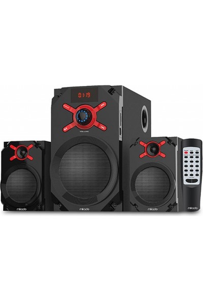 Mikado Md-1512 2+1 10W+5W*2 Siyah Usb+Sd+Fm Destekli Multimedia Bluetooth Speaker Mikado Md-1512 2+1 10W+5W*2 Siyah Usb+Sd+Fm Destekli Multimedia Bluetooth Speaker