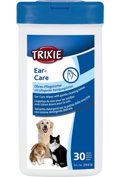 Trixie Islak Kulak Temizleme Mendili, 30 Adet