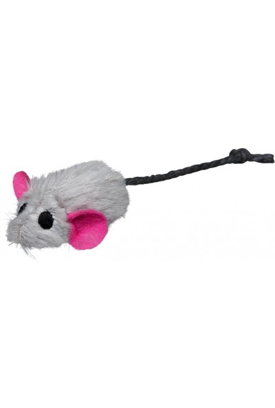 Trixie Kedi Oyuncağı, Kediotlu Peluş Fare 5Cm 6 Ad