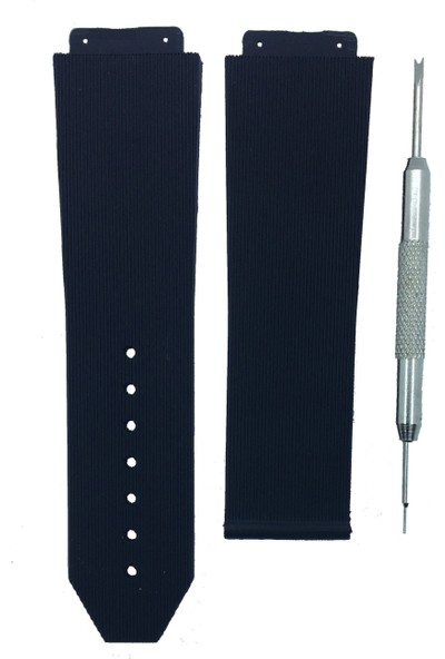 Hublot BigBang Uyumlu 25mm Siyah Silikon Saat Kordonu Hublot BigBang Uyumlu 25mm Siyah Silikon Saat Kordonu