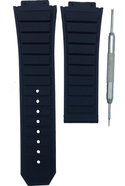 Hublot King Power F1 Uyumlu 29mm Siyah Silikon Saat Kordonu Hublot King Power F1 Uyumlu 29mm Siyah Silikon Saat Kordonu