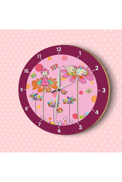 DekorLoft Fosforlu Çocuk Odası Duvar Saati YFS-1426 DekorLoft Fosforlu Çocuk Odası Duvar Saati YFS-1426