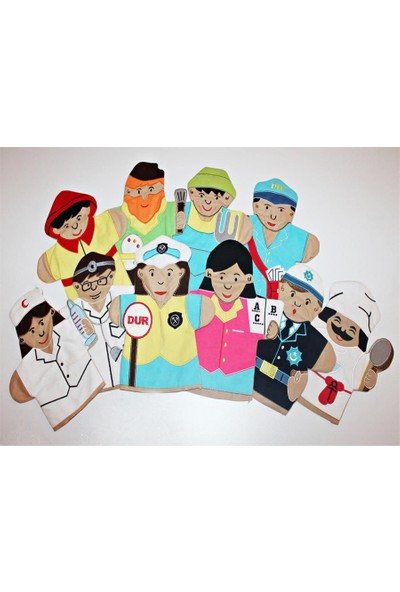 Anadolu Oyuncak Meslekler Kukla Seti Anadolu Oyuncak Meslekler Kukla Seti