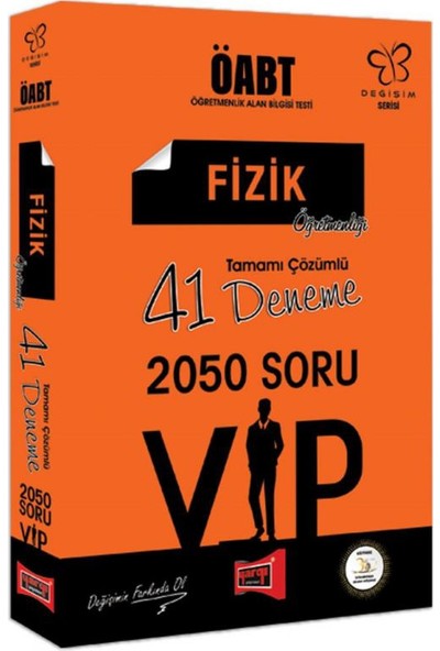 Yargı Yayınevi ÖABT Değişim Serisi VIP Fizik Öğretmenliği Tamamı Çözümlü 41 Deneme