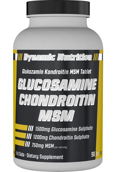 Dynamic Nutrition Glucosamine Chondroitin MSM 90 tablet Dynamic Nutrition Glucosamine Chondroitin MSM 90 tablet