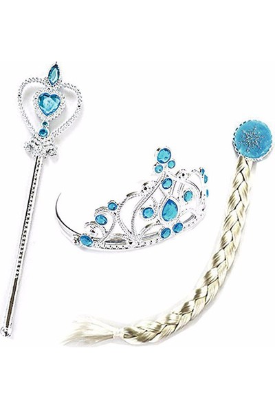 PartiBulutu Frozen Taç, Şaç ve Asa Seti