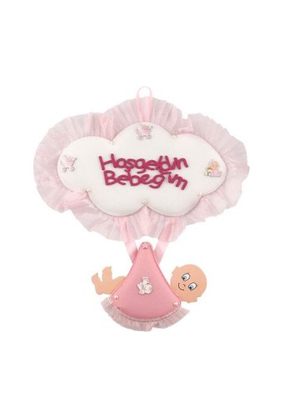 Pembe Kundaklı Kapı Süsü