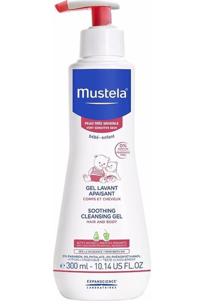 Mustela Soothing Cleansing Gel 300Ml Rahatlatıcı Şampuan Mustela Soothing Cleansing Gel 300Ml Rahatlatıcı Şampuan