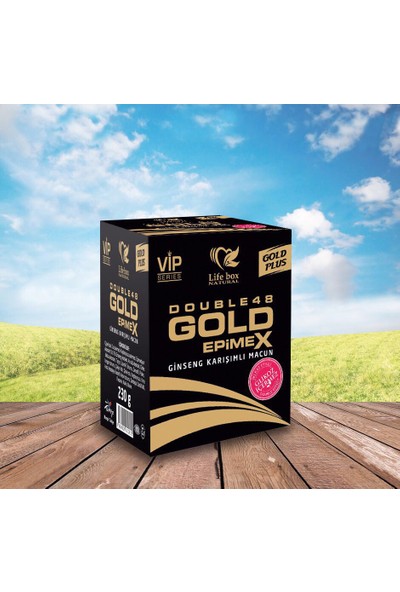 Lifebox Double 48 Gold Epimex VİP Özel Seri Macun 230gr Lifebox Double 48 Gold Epimex VİP Özel Seri Macun 230gr