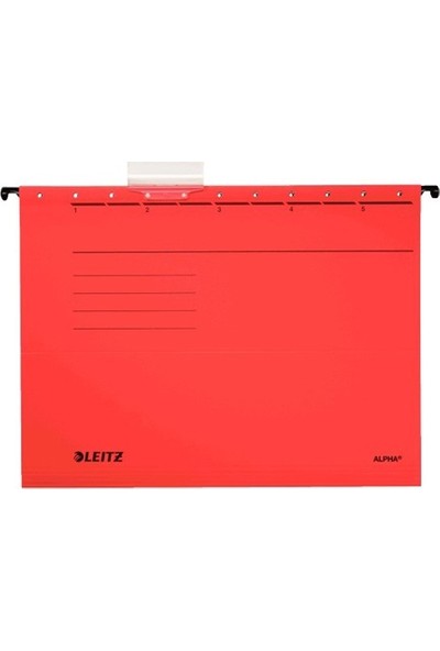 Leitz Askılı Dosya Telsiz 25 Adet (6515) Renk - Kirmizi
