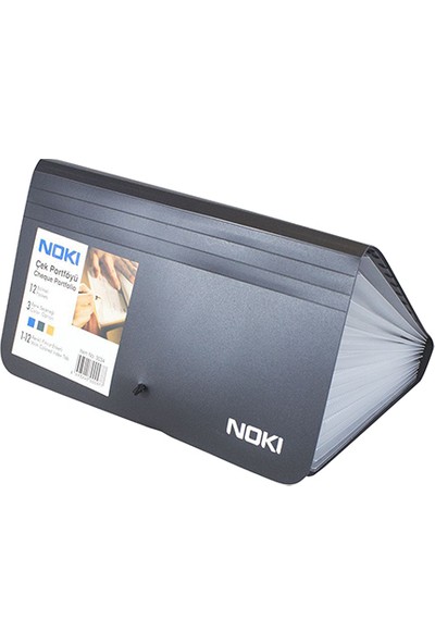 Noki Çek Portföyü 12 Bölmeli (3034) Renk - Siyah