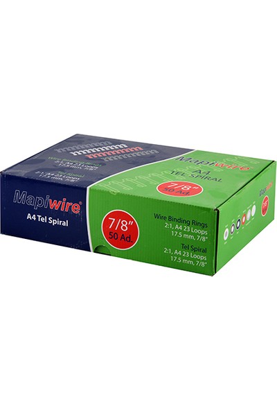Mapiwire Tel Spiral 7/8'' 50 Adet Mapiwire Tel Spiral 7/8'' 50 Adet