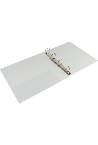 2k 2 Halkalı Klasör Pvc Cepli 5 cm Renk - Beyaz