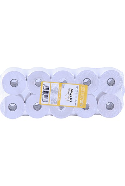 Umur Termal Rulo 56 mm x 30 m 10'lu Paket Umur Termal Rulo 56 mm x 30 m 10'lu Paket