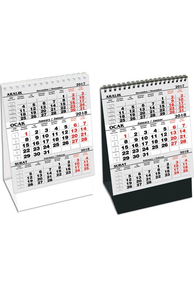 Keskin Color MDZP-787 Ebat: 11*185 cm Plastik Üçgen Masa Takvimi