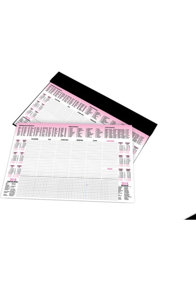 Keskin Color AJ-69 Ebat: 31*44 cm Haftalık Masa Sümeni Bialalı